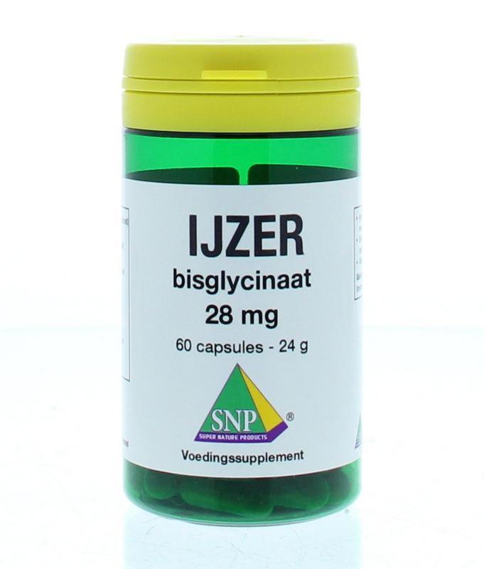 SNP IJzer Bisglycinaat 28 MG 60 Capsules kopen? | Drogist