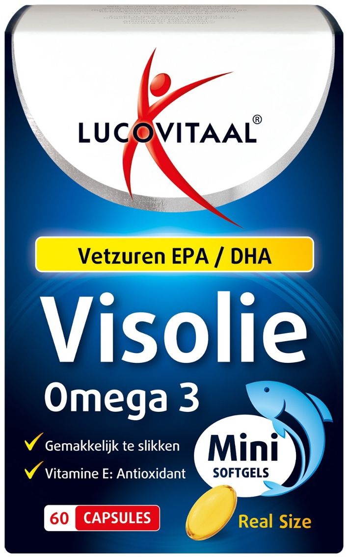 Lucovitaal Visolie omega 3 mini 60 Softgels kopen? | Drogist