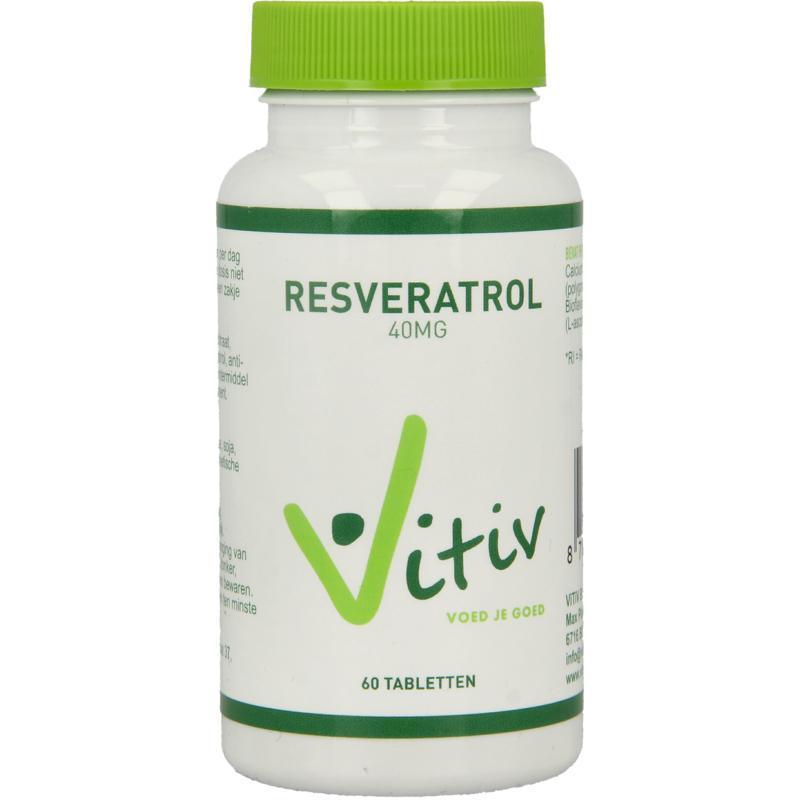 Vitiv Resveratrol 40 MG 60 Tabletten kopen? | Drogist