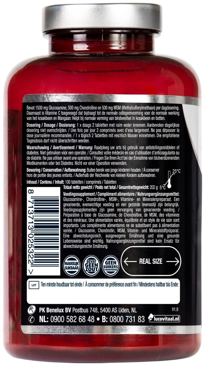 Lucovitaal Glucosamine Chondroïtine MSM 100 tabletten kopen? | Drogist